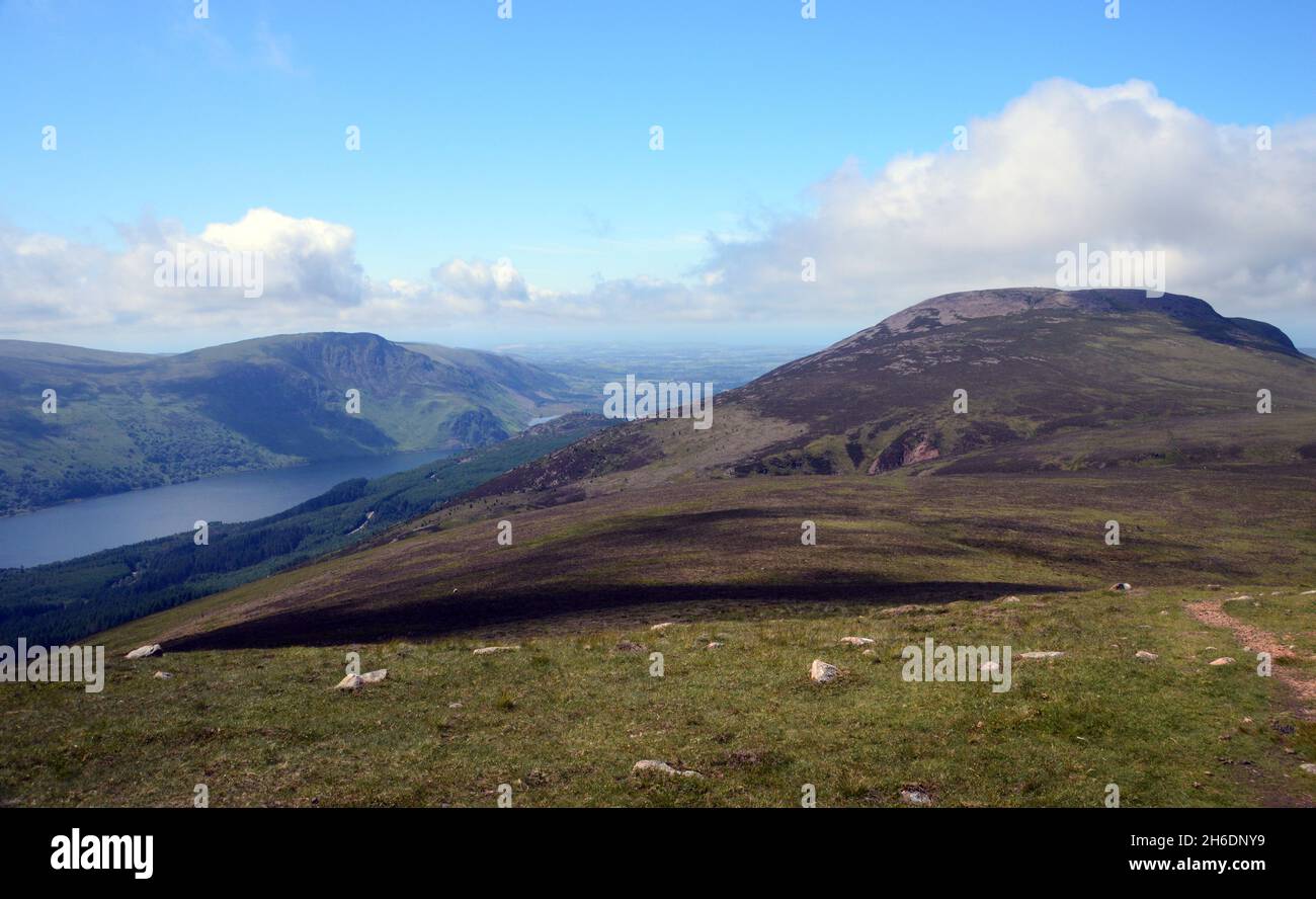 The Wainwright ' Great Borne' and Ennerdale Water from near the Summit ...