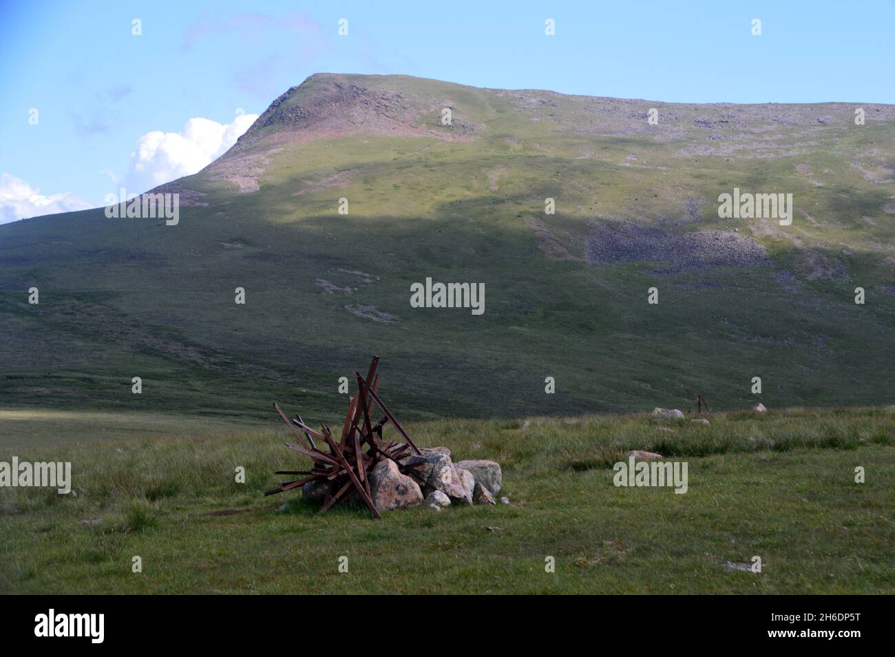The Wainwright 'Red Pike' from the Pile of Stones on the Summit of 'Low ...