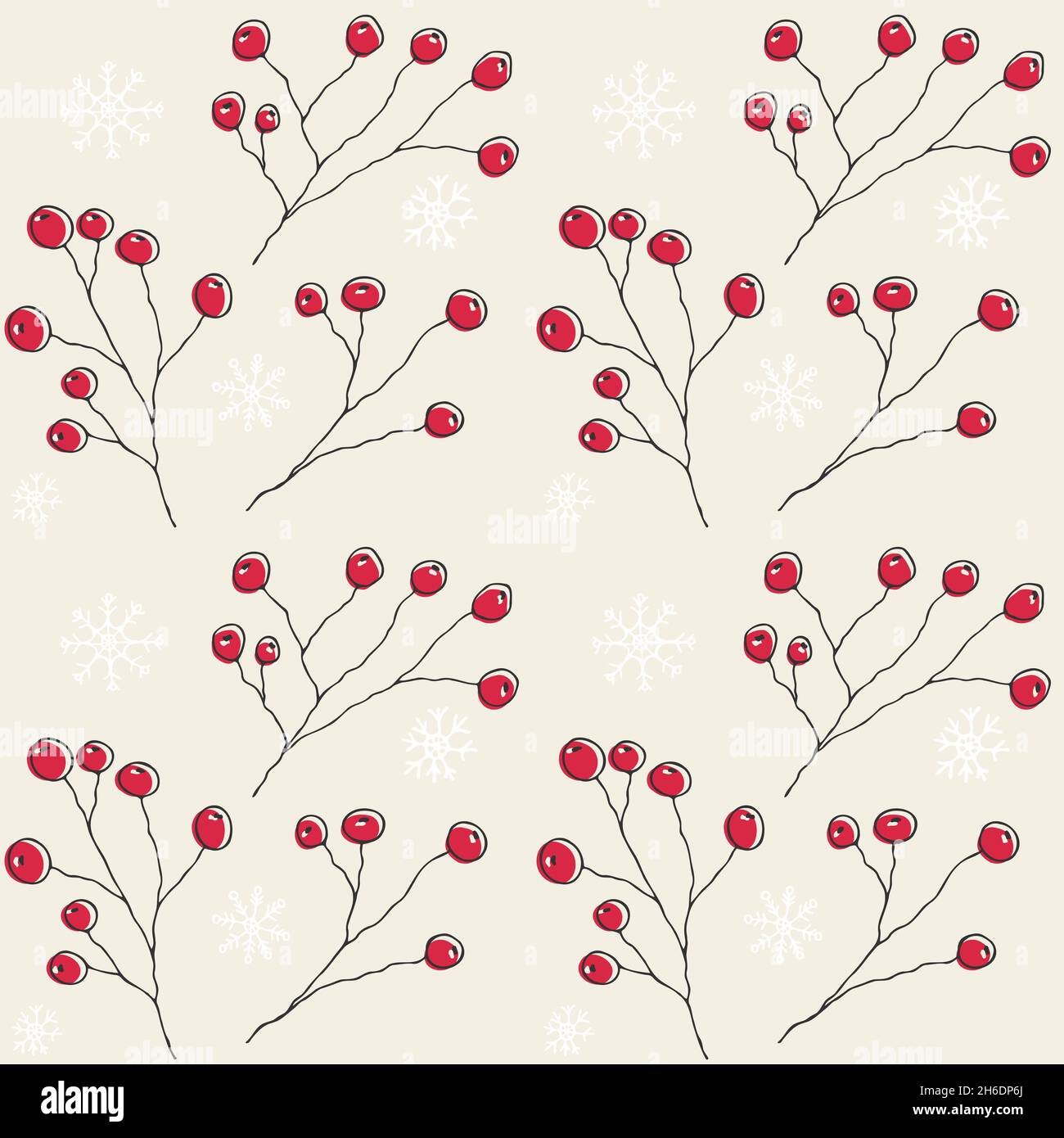 Seamless texture twig red Stock Vector Images - Alamy