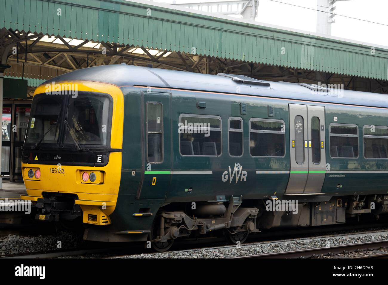 A GWR (Great Western Rail) train at Cardiff Central train Station in ...