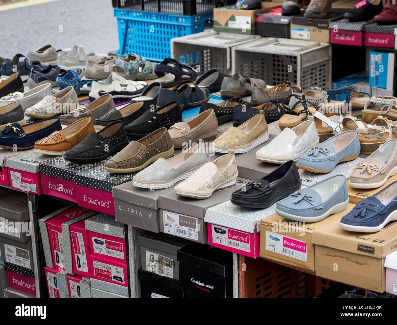 Market shoe shoes hi-res stock photography and images - Alamy