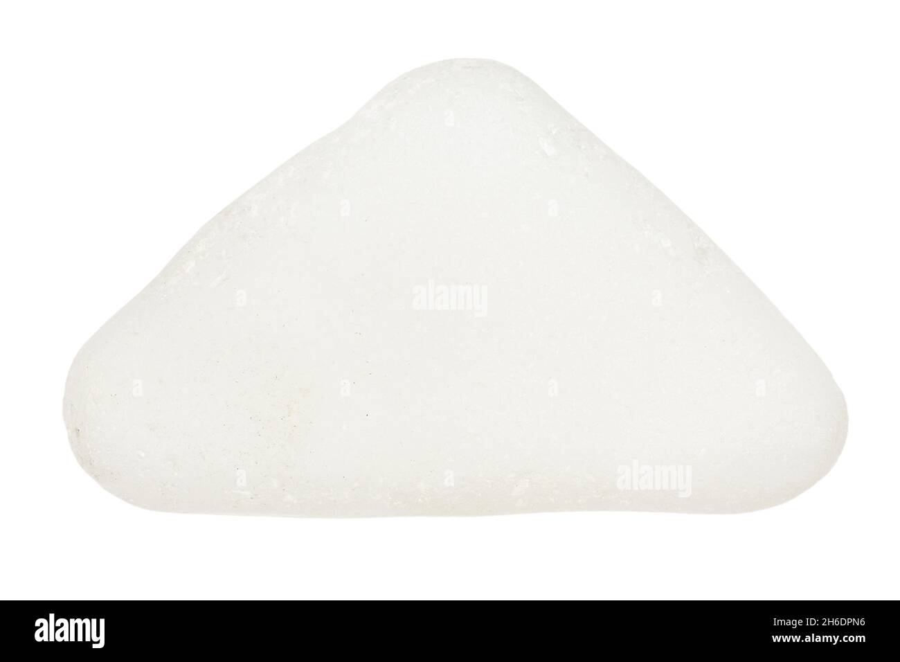 Top view of single white pebble isolated on white background Stock ...