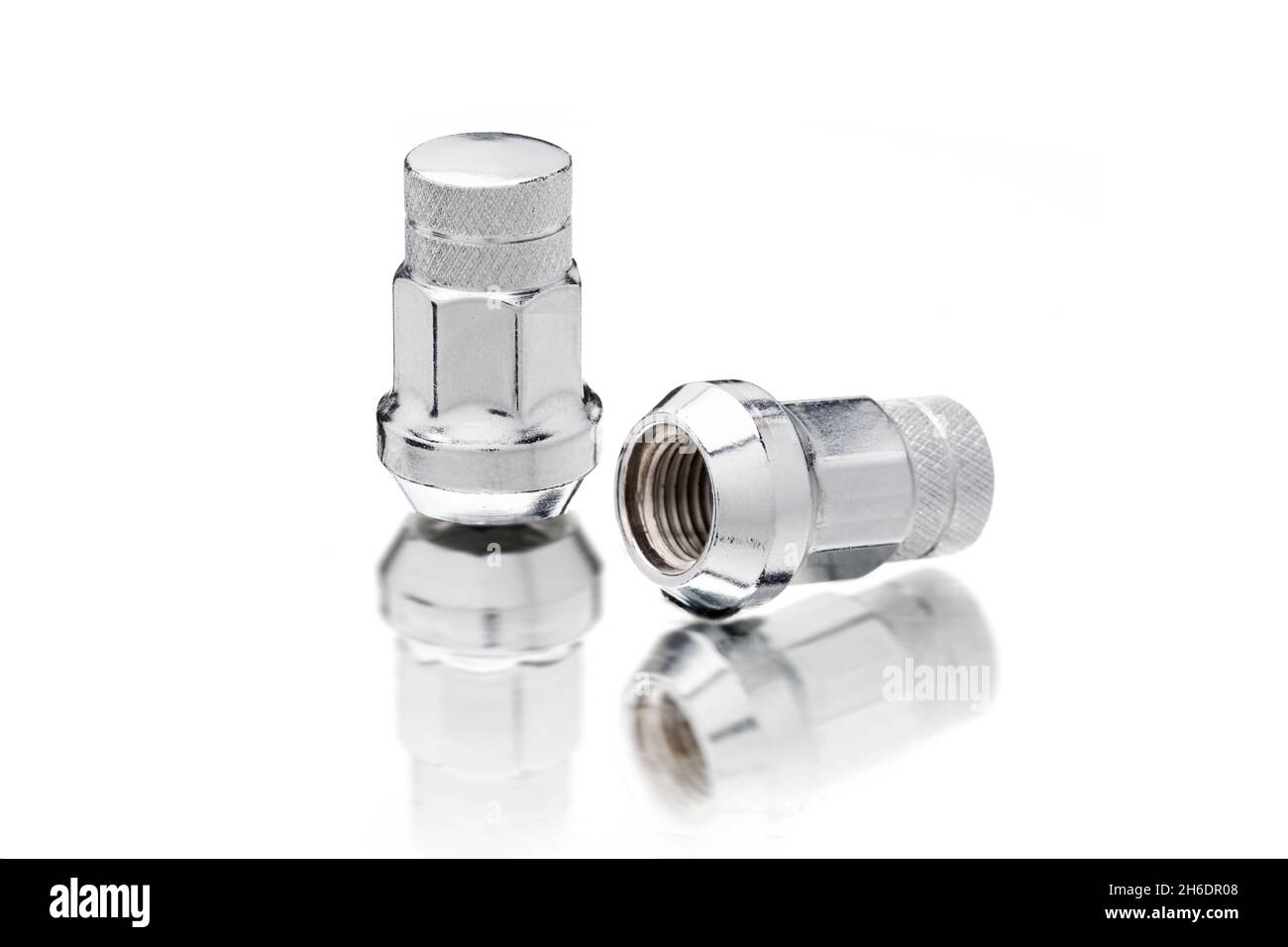 new chrome-plated seven-sided wheel nuts, automotive wheel fasteners ...