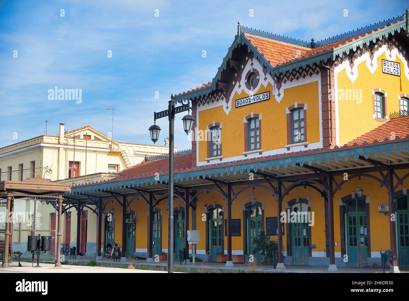 Greece, Volos Railway Station, Vintage Architecture. emblematic ...