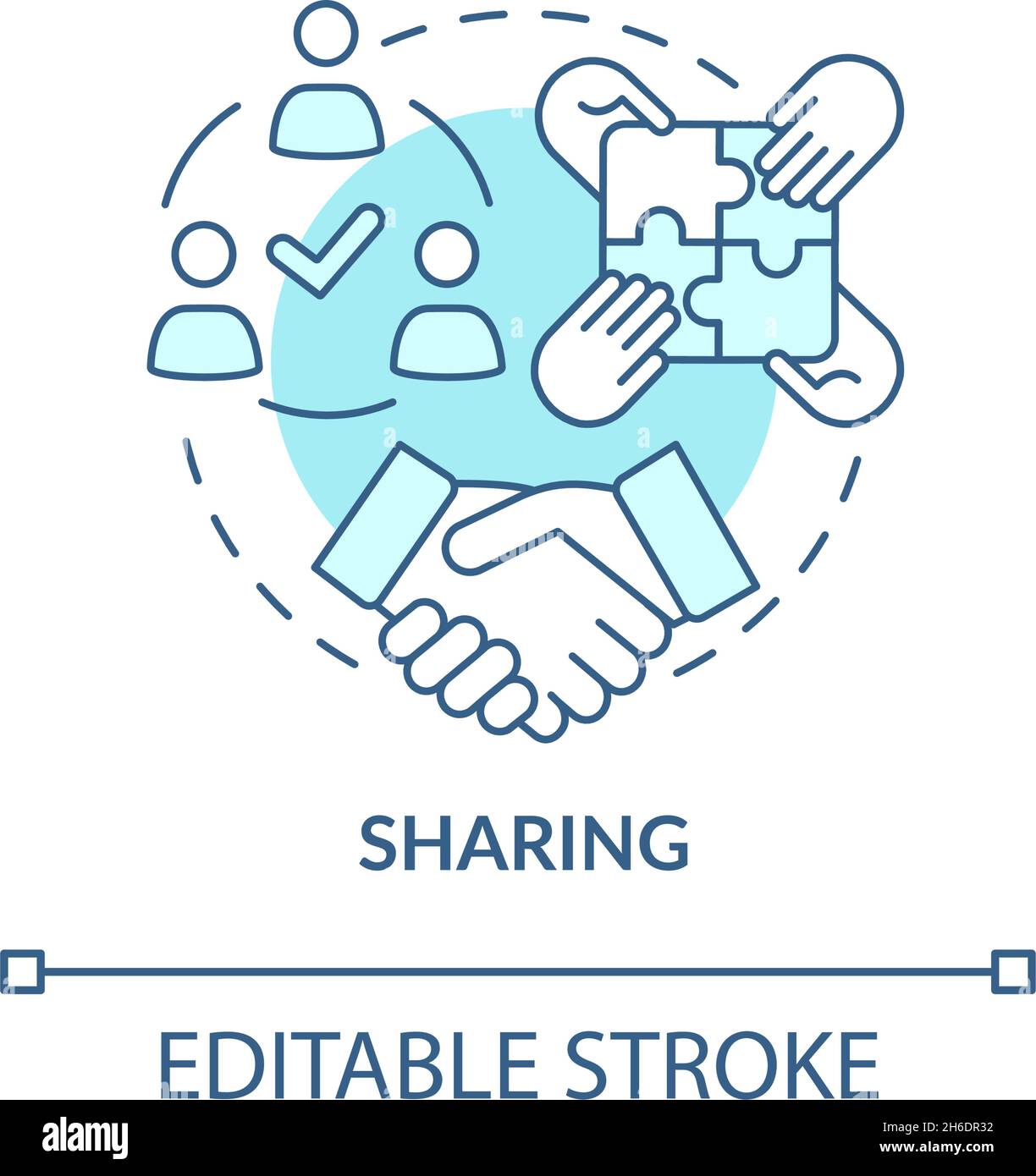 Sharing concept icon Stock Vector Image & Art - Alamy