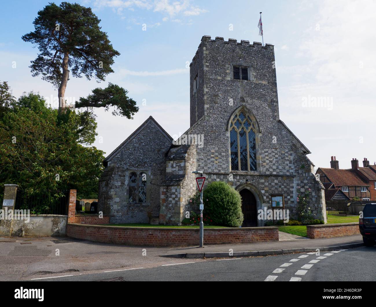 St James Without-the-Priory Gate church, Southwick, Hampshire, UK Stock ...