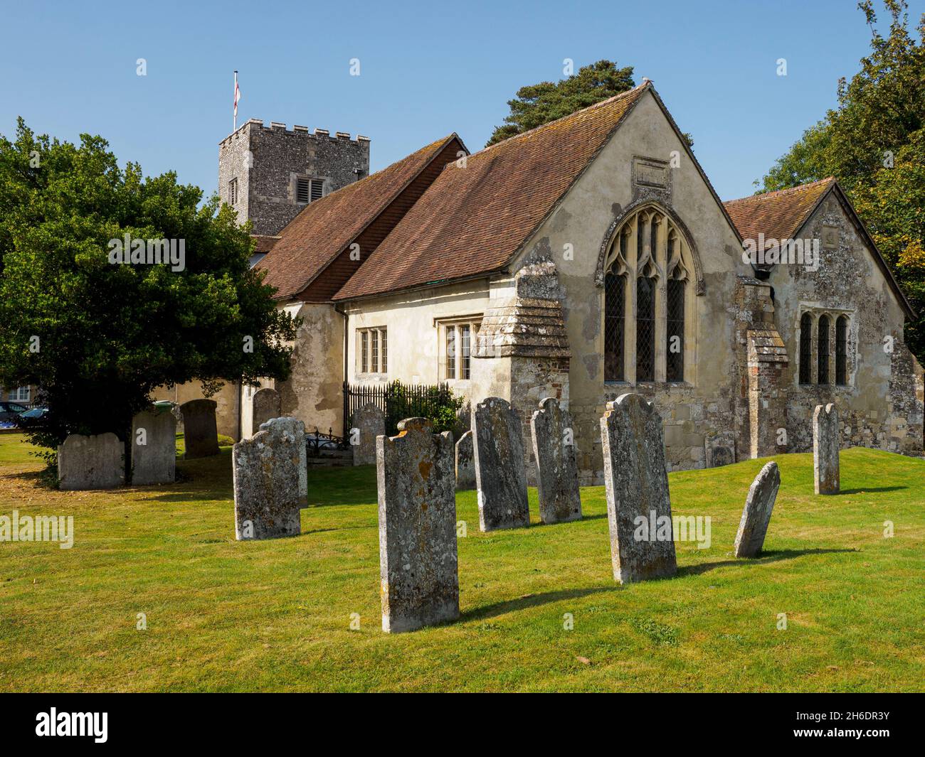 St James Without-the-Priory Gate church, Southwick, Hampshire, UK Stock ...