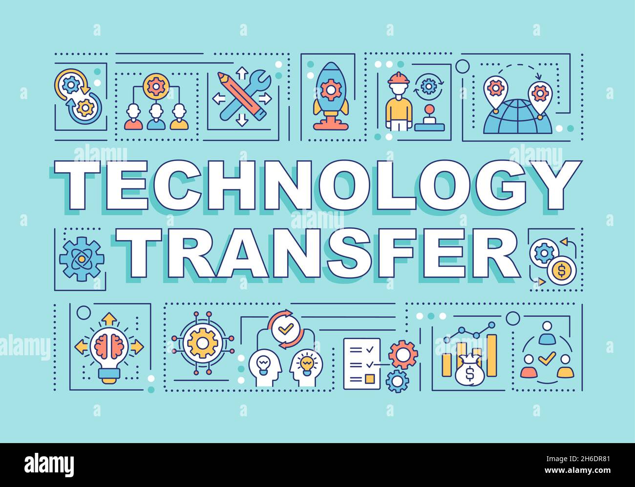 Technology transfer word concepts banner Stock Vector Image & Art - Alamy