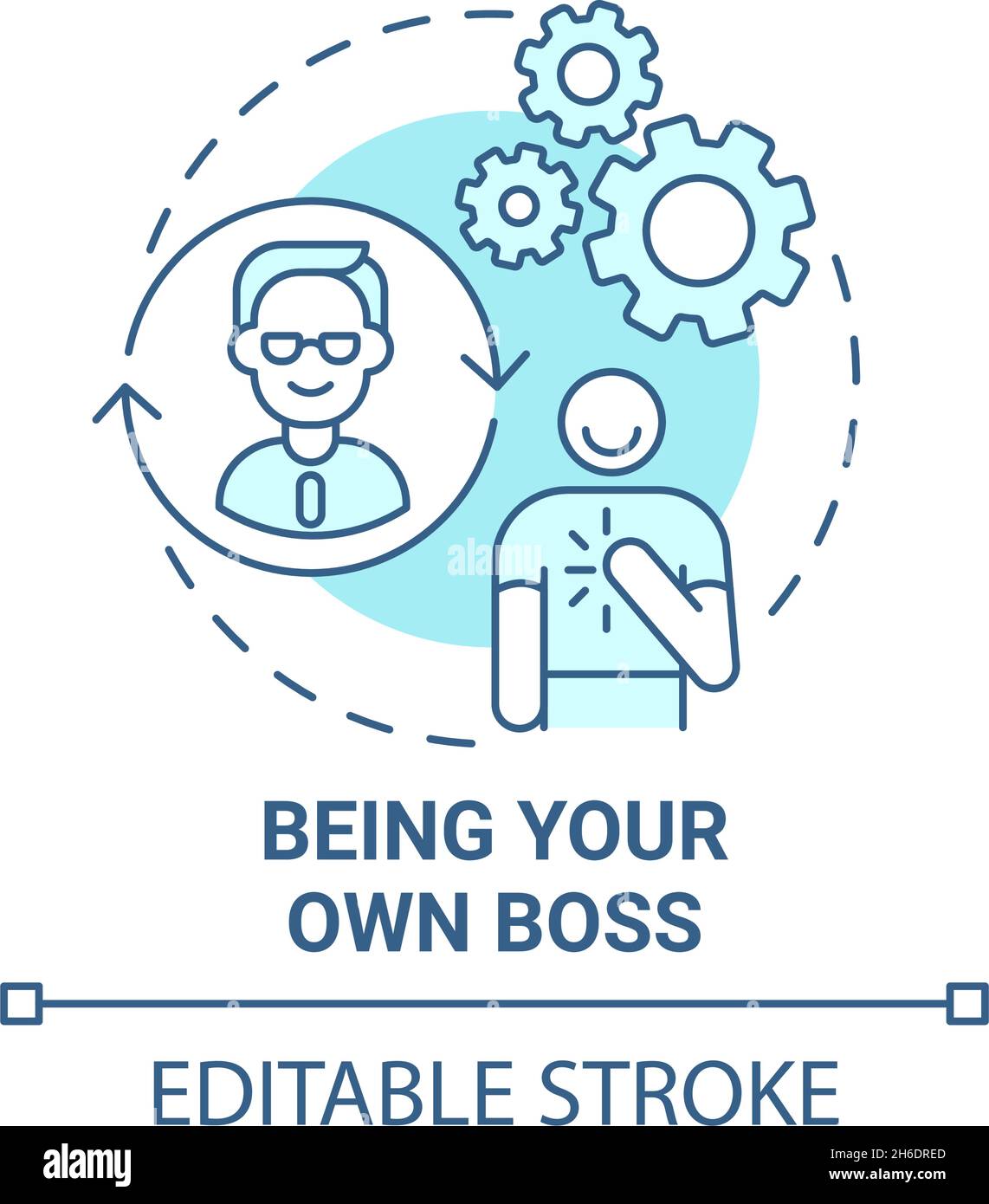 Be your own boss concept hi-res stock photography and images - Alamy