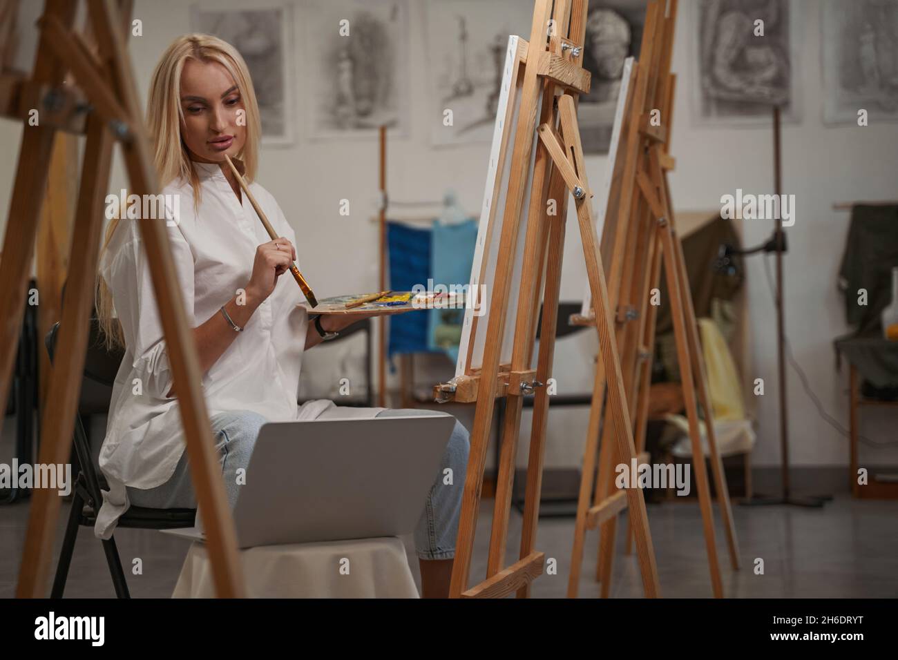 Taking inspiration from art hi-res stock photography and images - Alamy