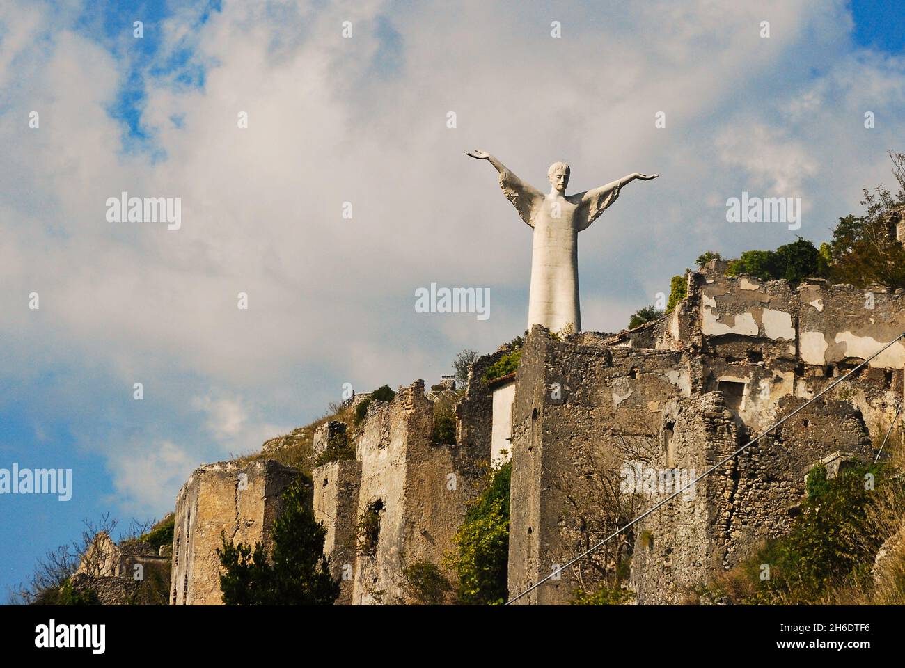 The third tallest statue of Christ in the world in Maratea Italy Stock ...