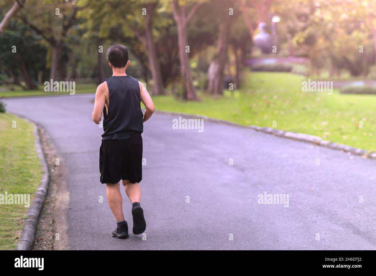 Back view people practicing run hi-res stock photography and images - Alamy