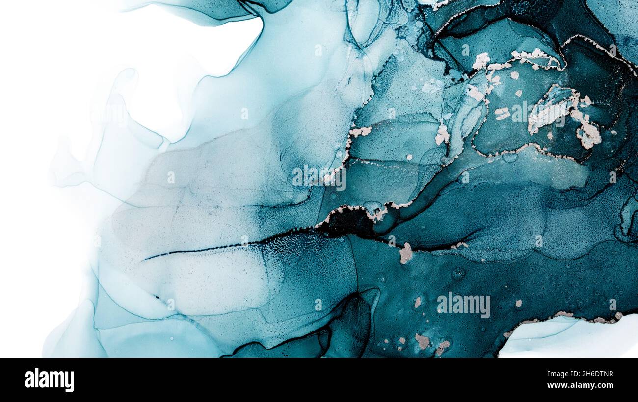 Alcohol Ink Abstract Texture Translucent. Shiny Silver Luxurious ...