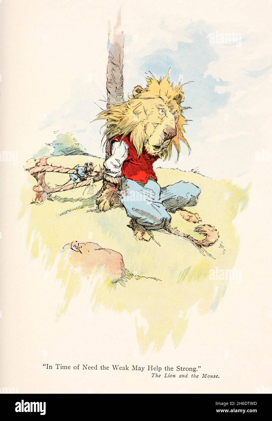 The lion and the mouse fable hi-res stock photography and images - Alamy