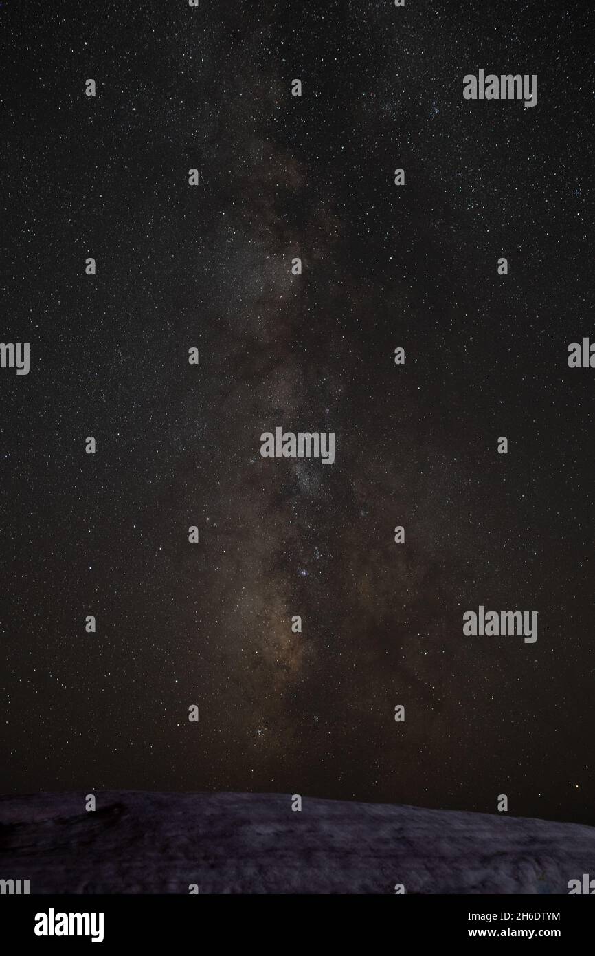 Vertical background of a milky way in a night starry sky Stock Photo ...