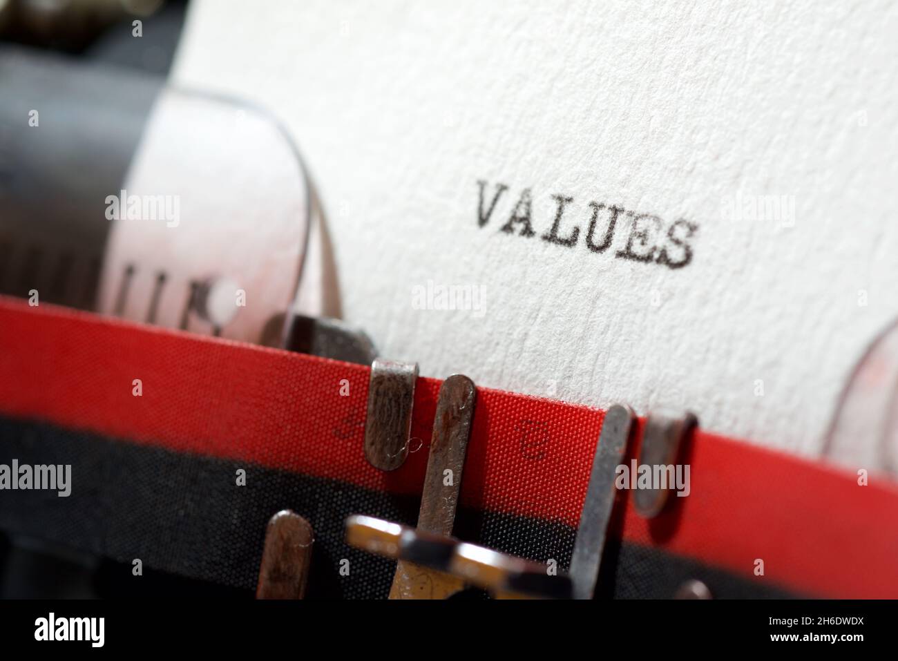 The word amorality written with a typewriter Stock Photo - Alamy
