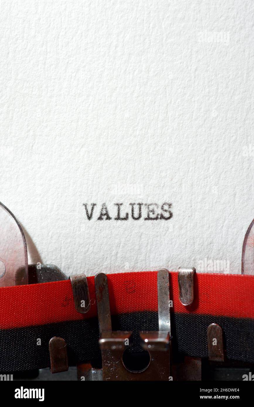 The word amorality written with a typewriter Stock Photo - Alamy