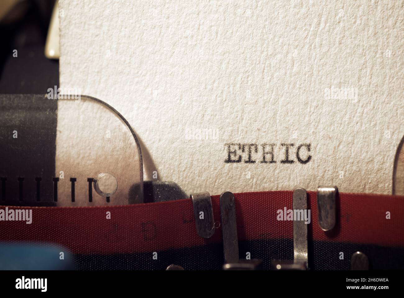 The word amorality written with a typewriter Stock Photo - Alamy