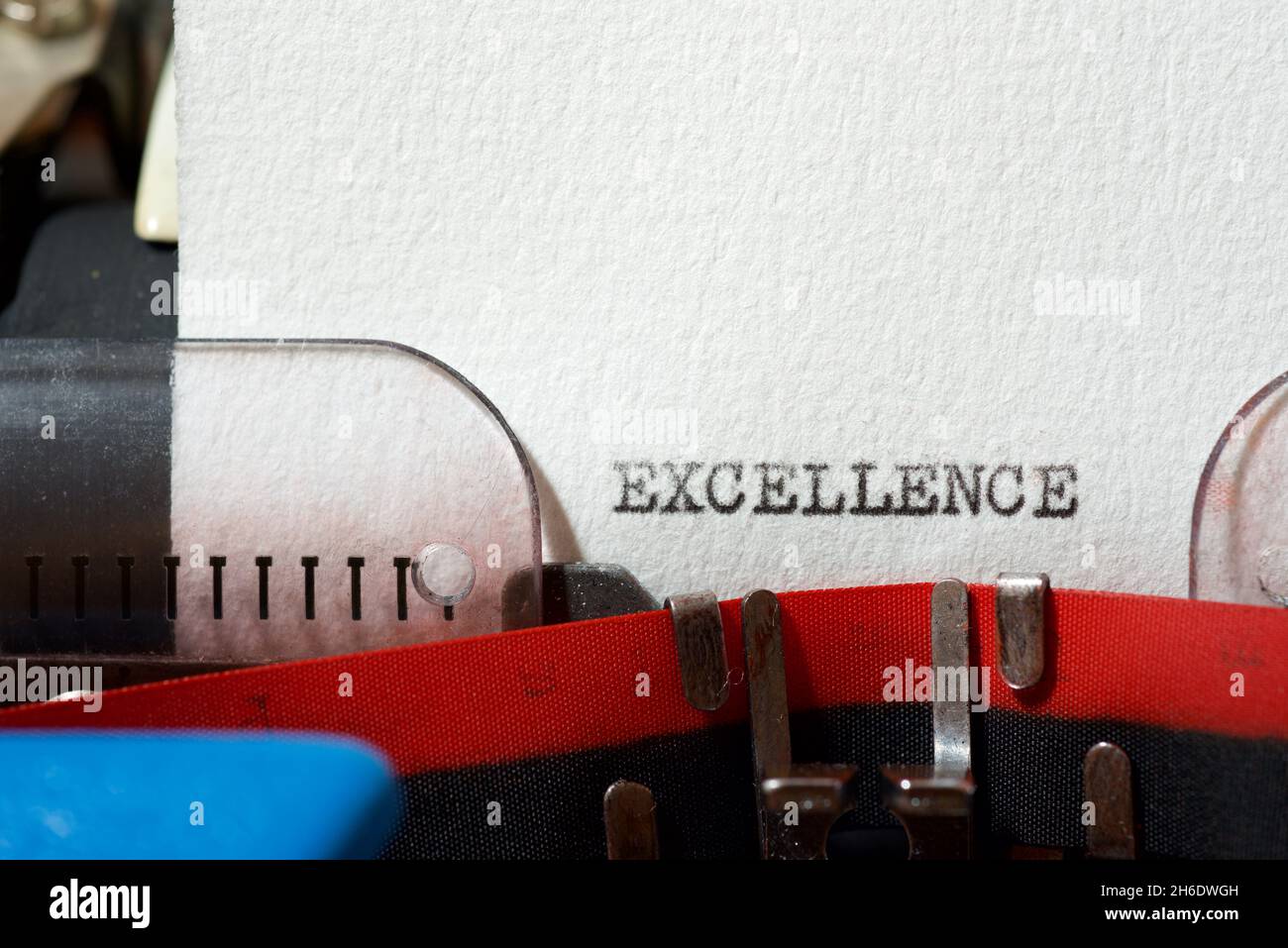 The word excellence written with a typewriter Stock Photo - Alamy