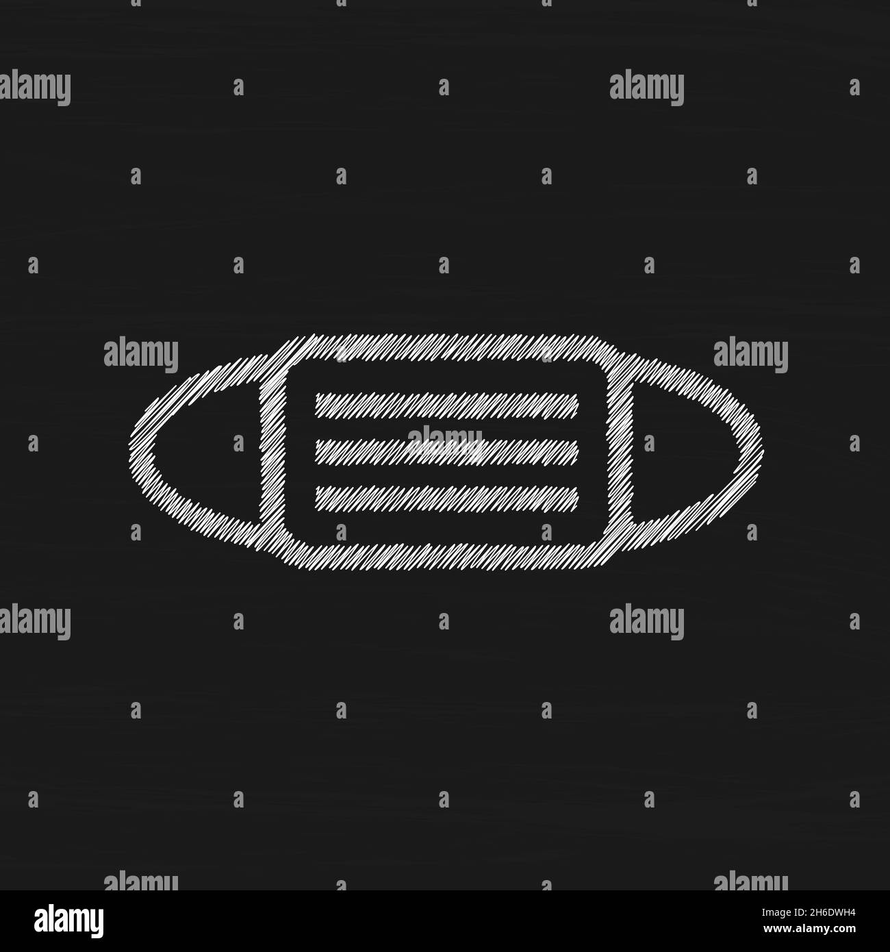 Face mask simple vector icon. Mask that protects airborne diseases ...