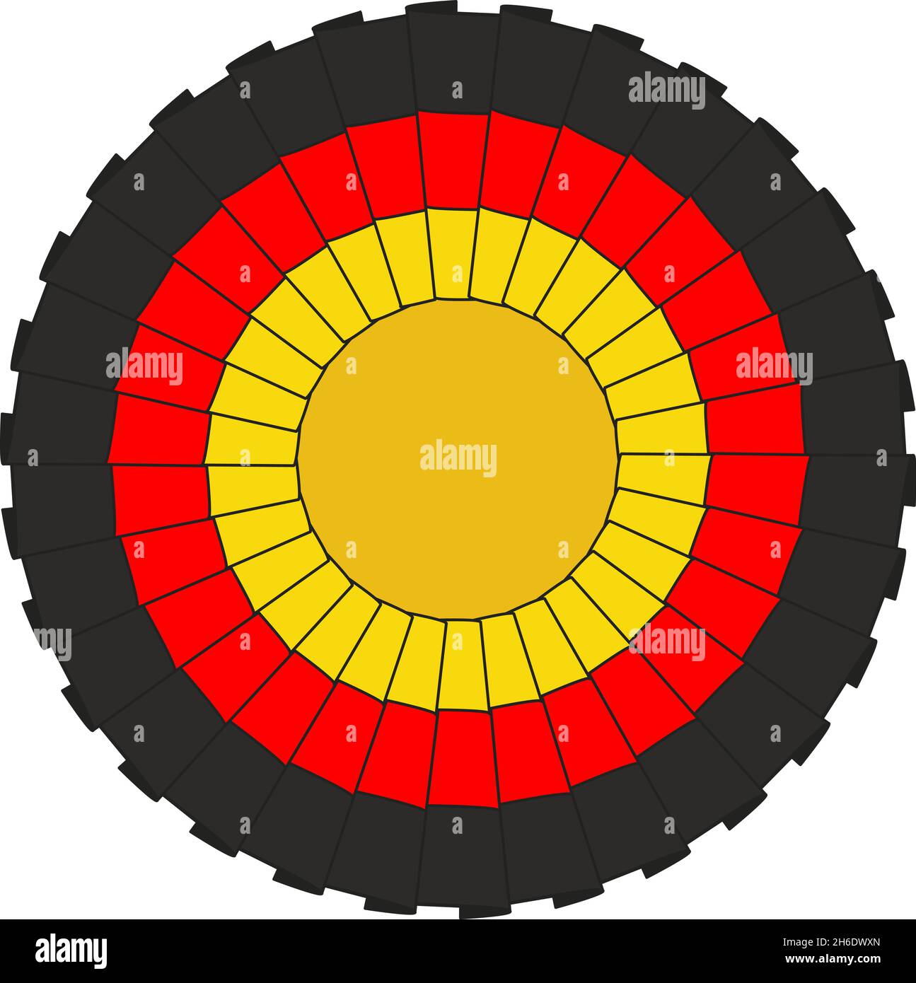 German tricolor cockade, Germany, vector illustration Stock Vector ...