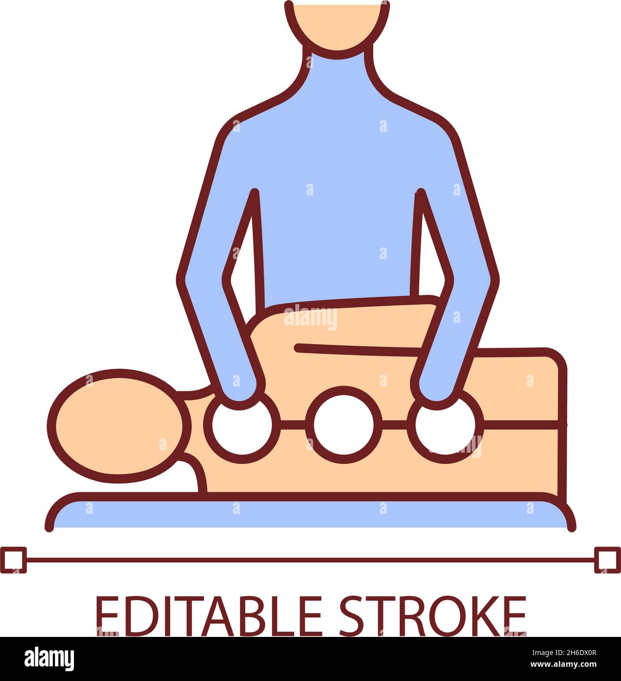 Chiropractic care RGB color icon Stock Vector Image & Art - Alamy