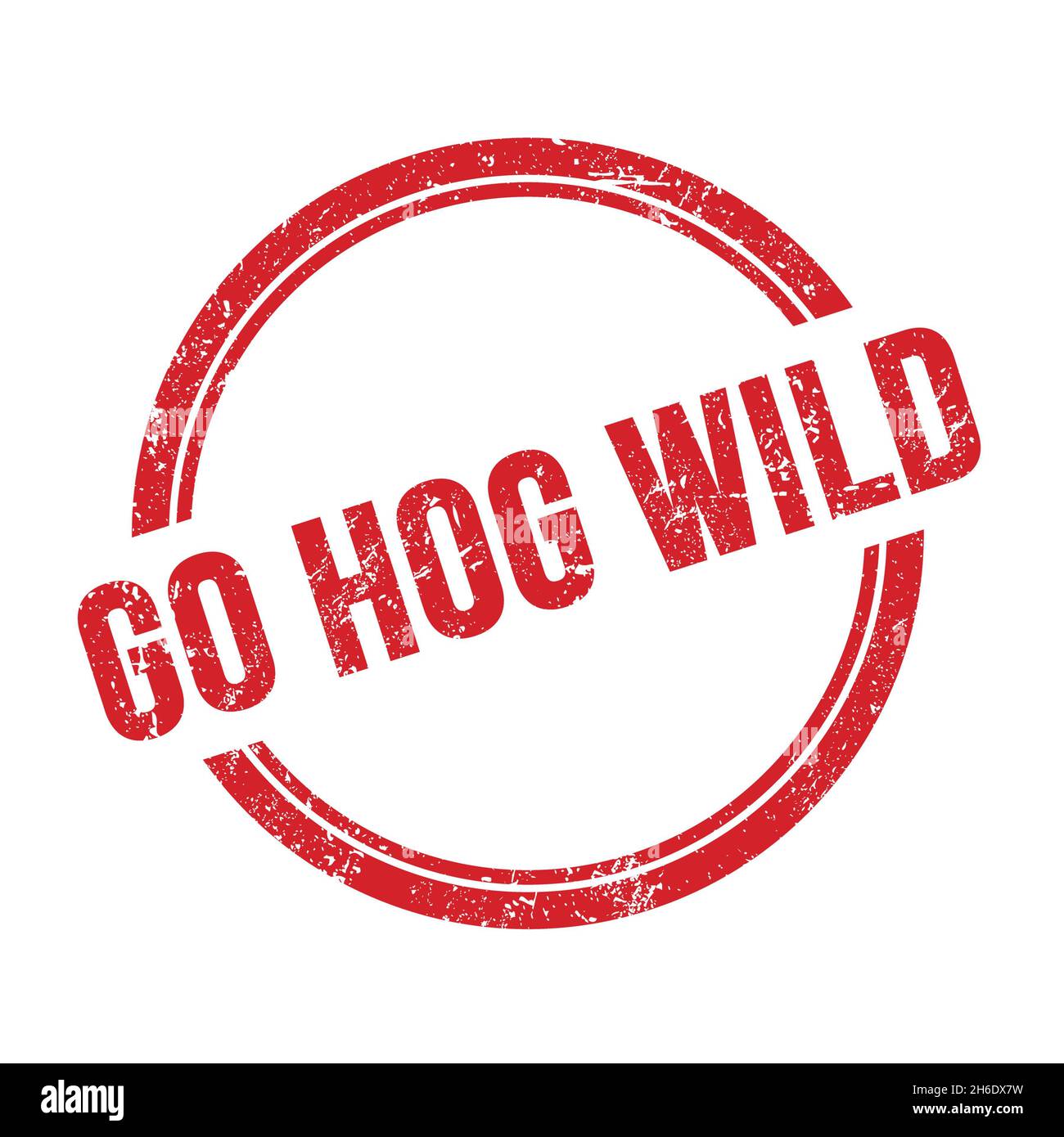 Go hog wild stamp hi-res stock photography and images - Alamy