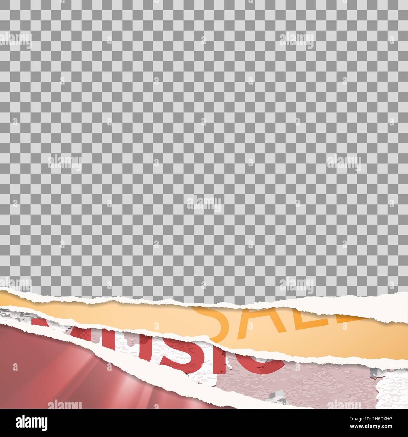 Ripped up newspaper Stock Vector Images - Alamy