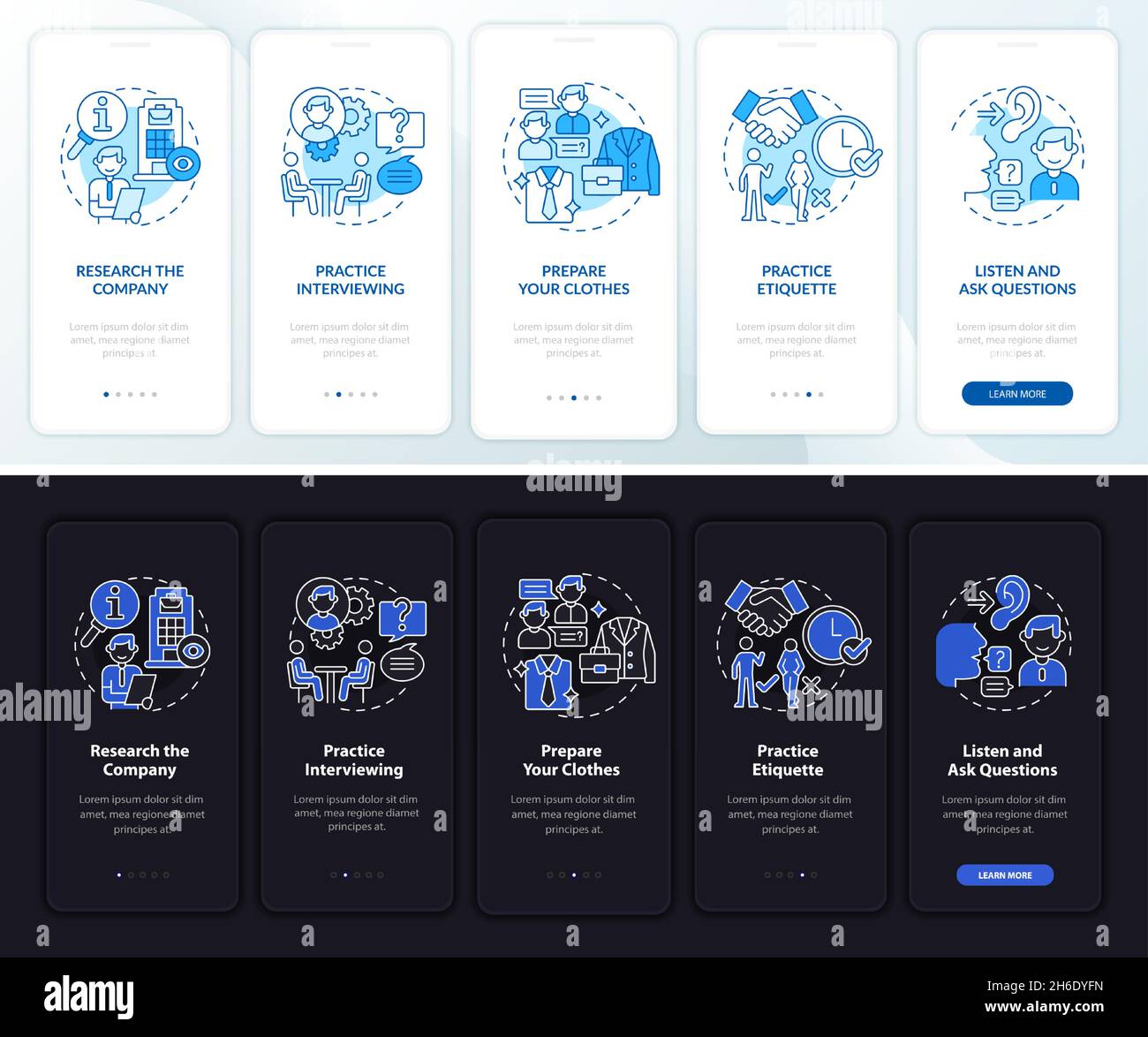 Preparing for interview illustration hi-res stock photography and ...