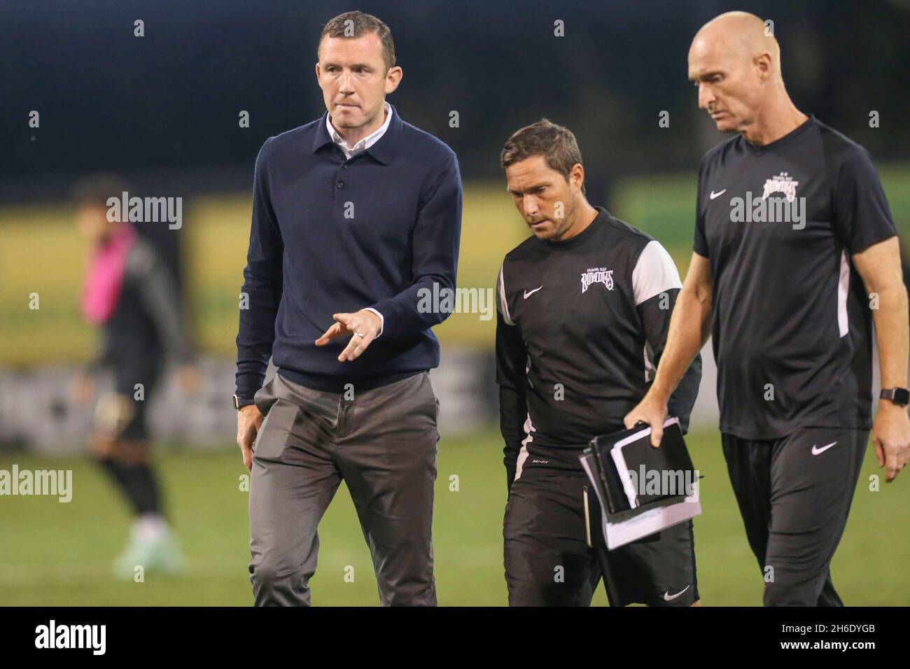 St. Petersburg, FL USA; Tampa Bay Rowdies head coach Neill Collins and ...