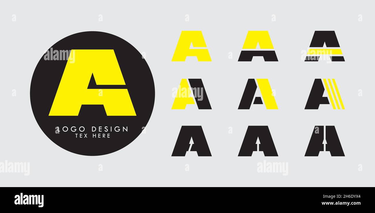 A Letter Simple Logo Design Stock Vector Image & Art - Alamy