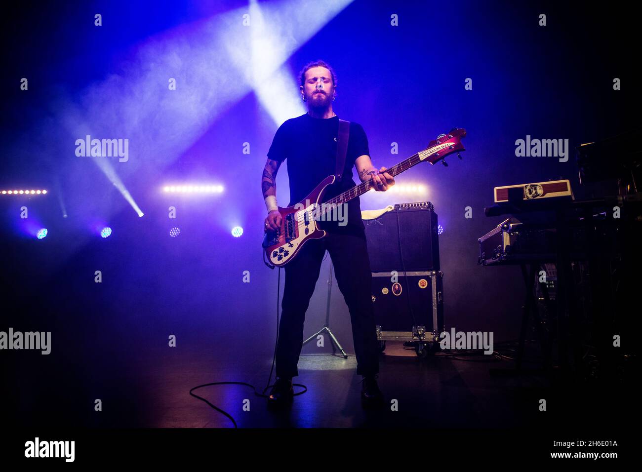 Copenhagen, Denmark. 13th, November 2021. Molchat Doma perform a live concert at VEGA in ...