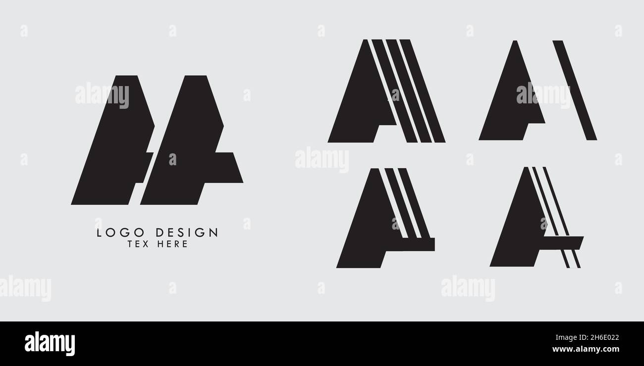 A Letter Simple Logo Design Stock Vector Image & Art - Alamy