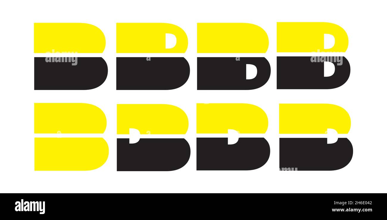 B Letter Simple Logo Design Stock Vector Image & Art - Alamy