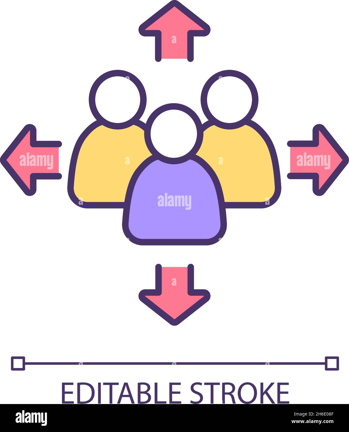 Expanding customer base RGB color icon Stock Vector Image & Art - Alamy