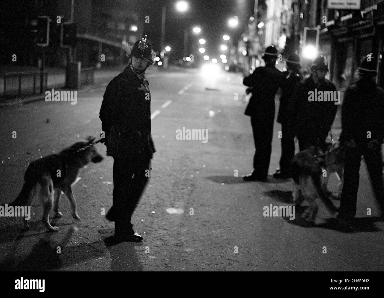Riots at Hyson Green flats, Nottingham UK 10th July 1981 Stock Photo ...