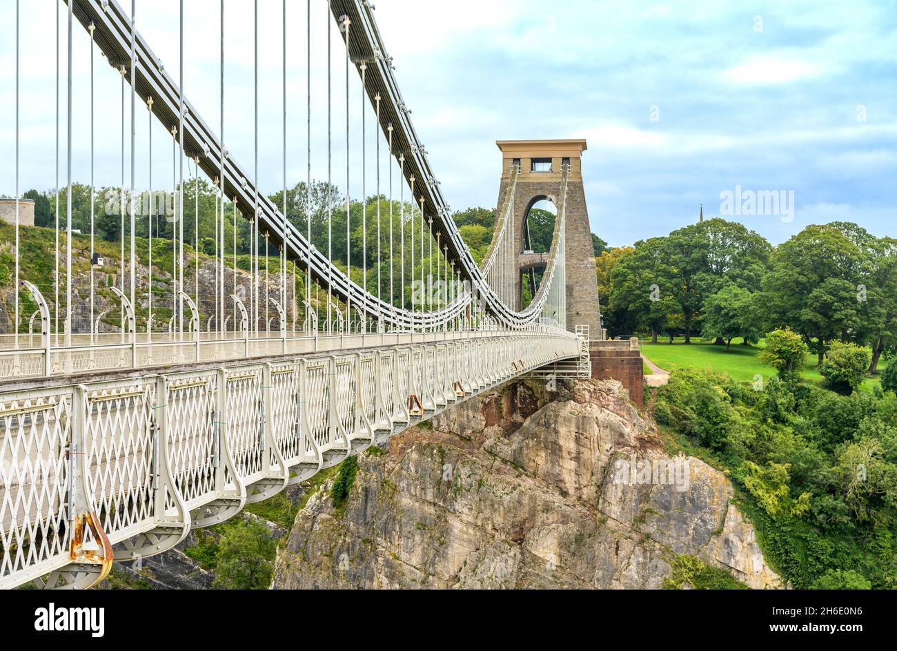 Clifton Suspension Bridge spans the River Avon gorge in Bristol. By ...