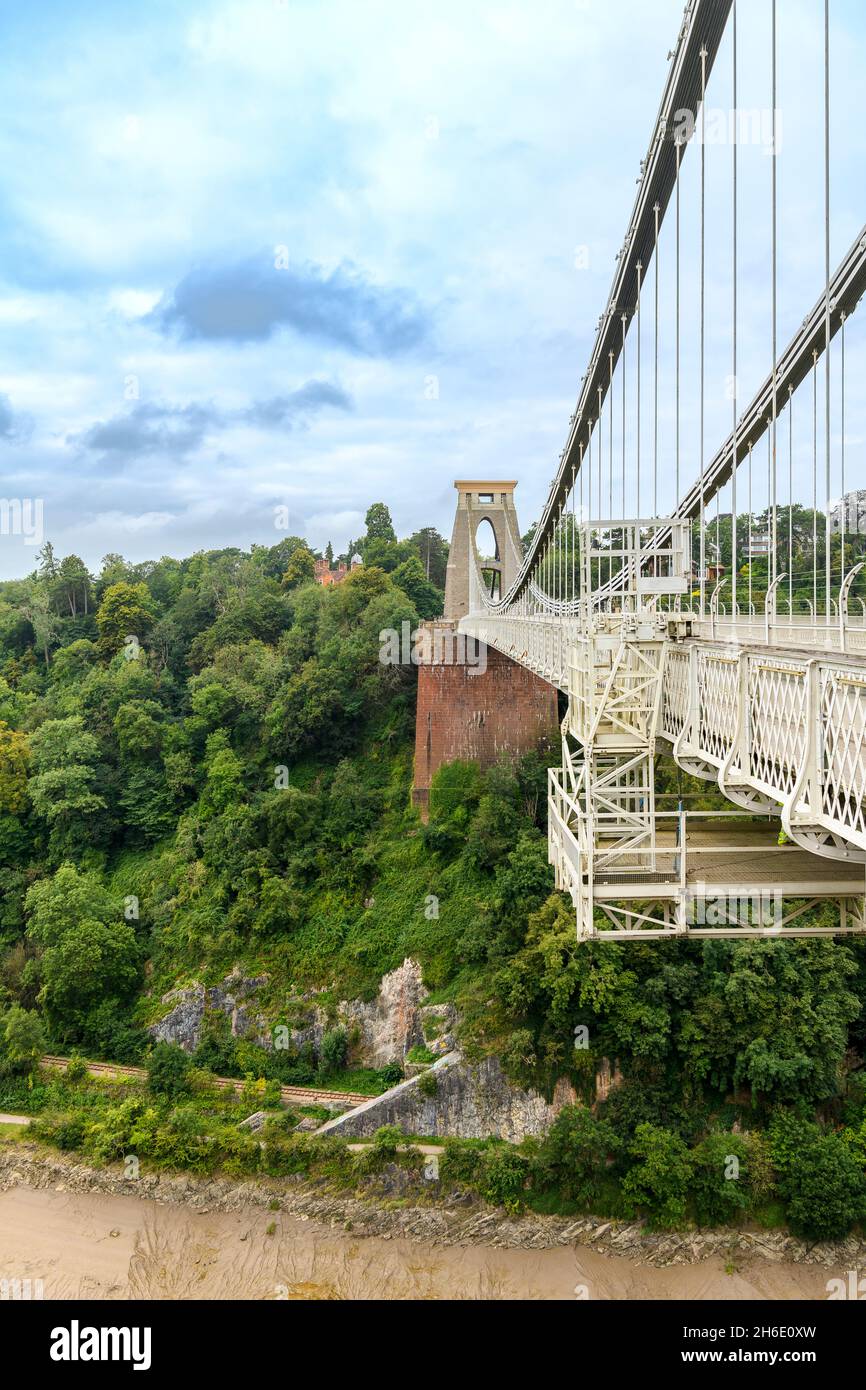 Clifton Suspension Bridge spans the River Avon gorge in Bristol. By ...