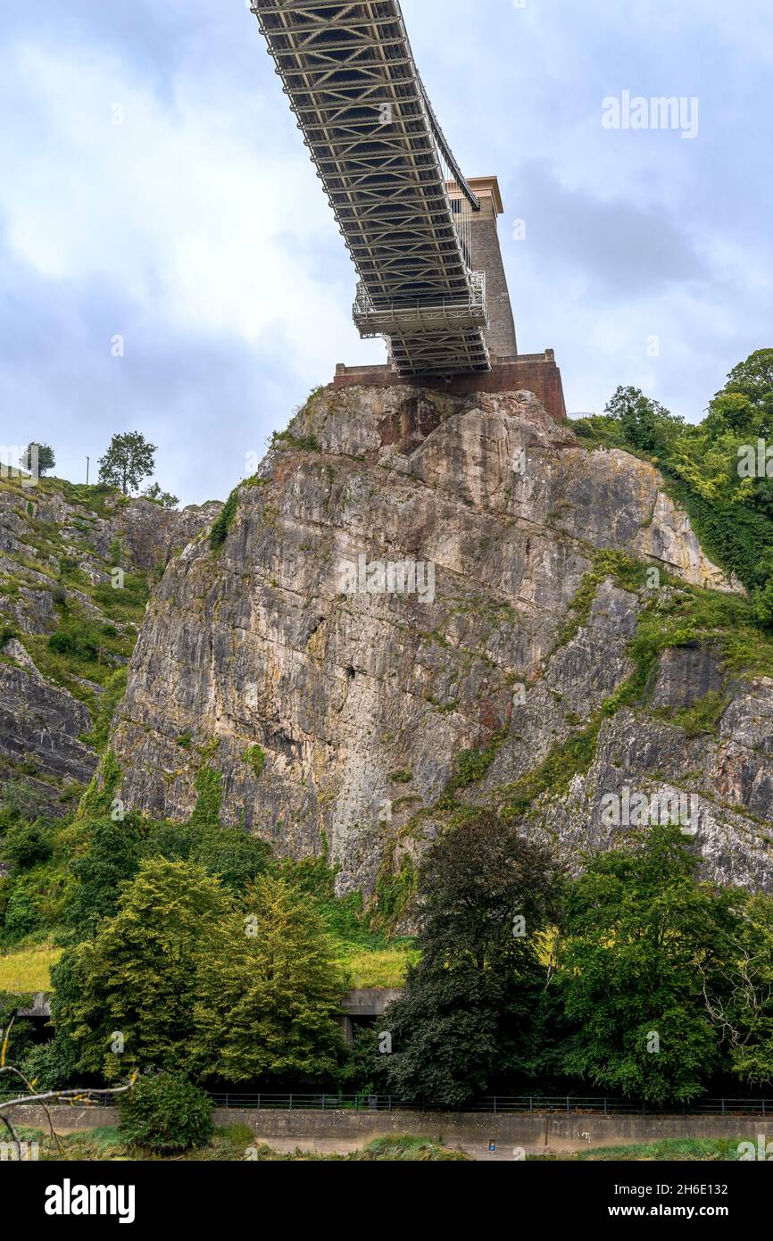 Clifton Suspension Bridge spans the River Avon gorge in Bristol. By ...