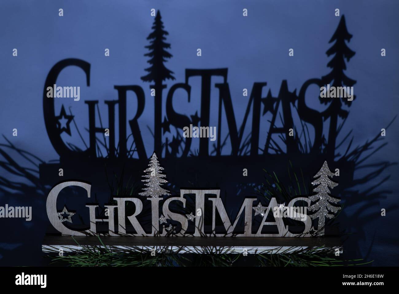 merry christmas wallpapers with natural elements Stock Photo - Alamy