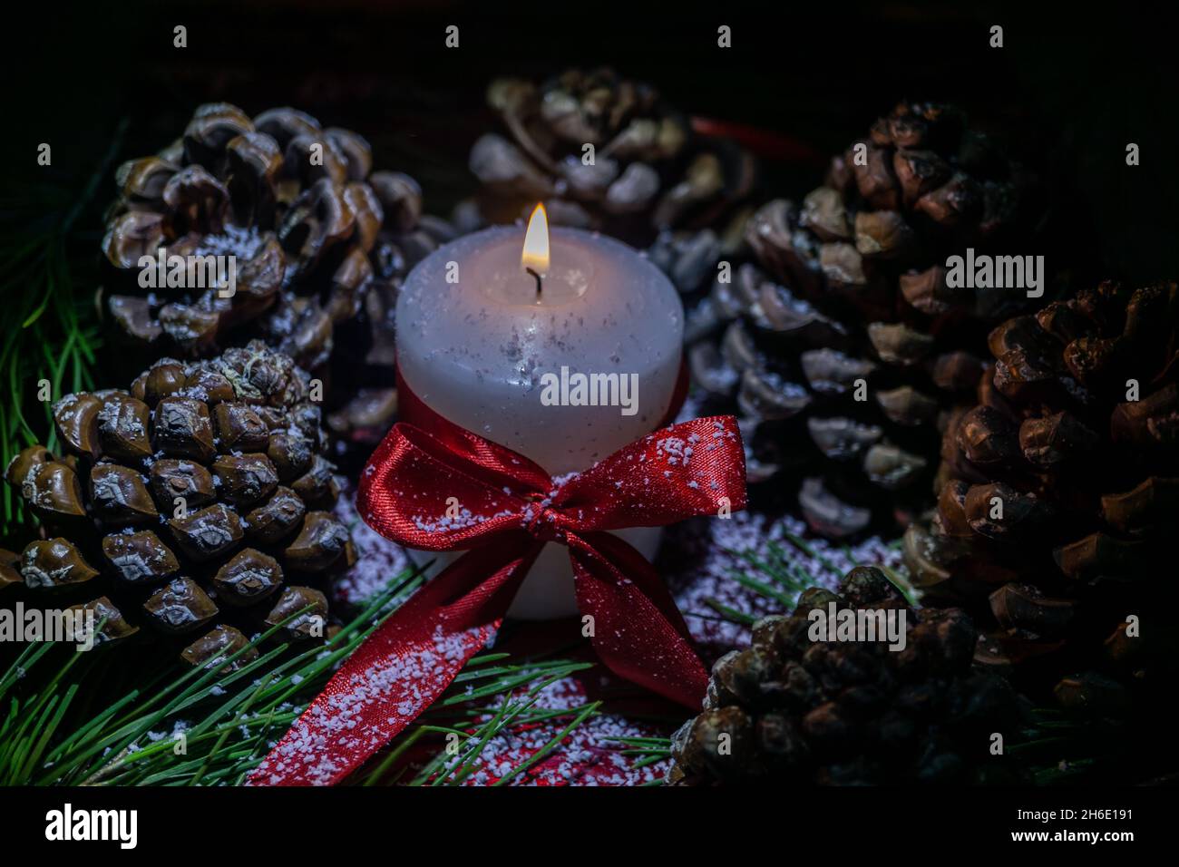 merry christmas wallpapers with natural elements Stock Photo - Alamy