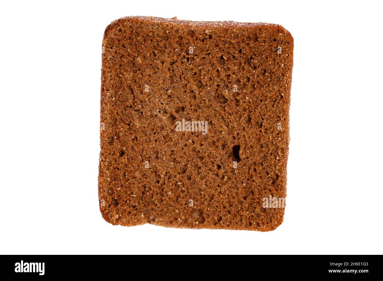 slice of rye bread isolated on white background. High quality photo ...
