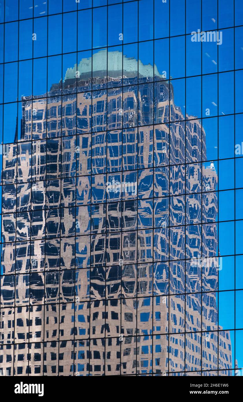 world financial center building reflections in window glass Manhattan ...