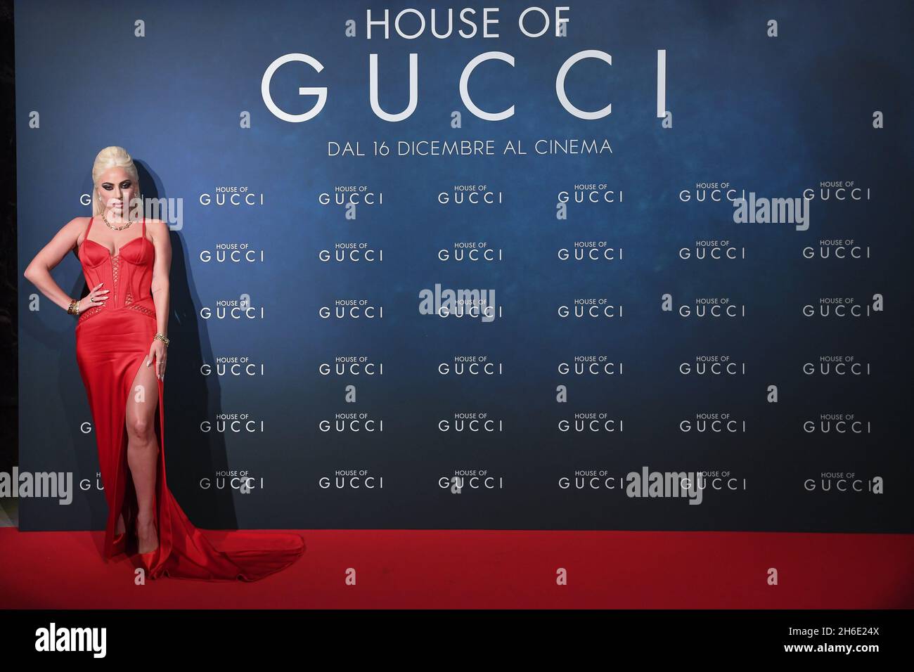 Lady Gaga Premiere of the movie -House of Gucci- Milan, Italy 13th ...