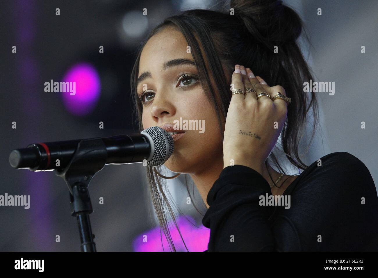 Las Vegas, United States. 15th Nov, 2021. Female singer Maria Isabel ...
