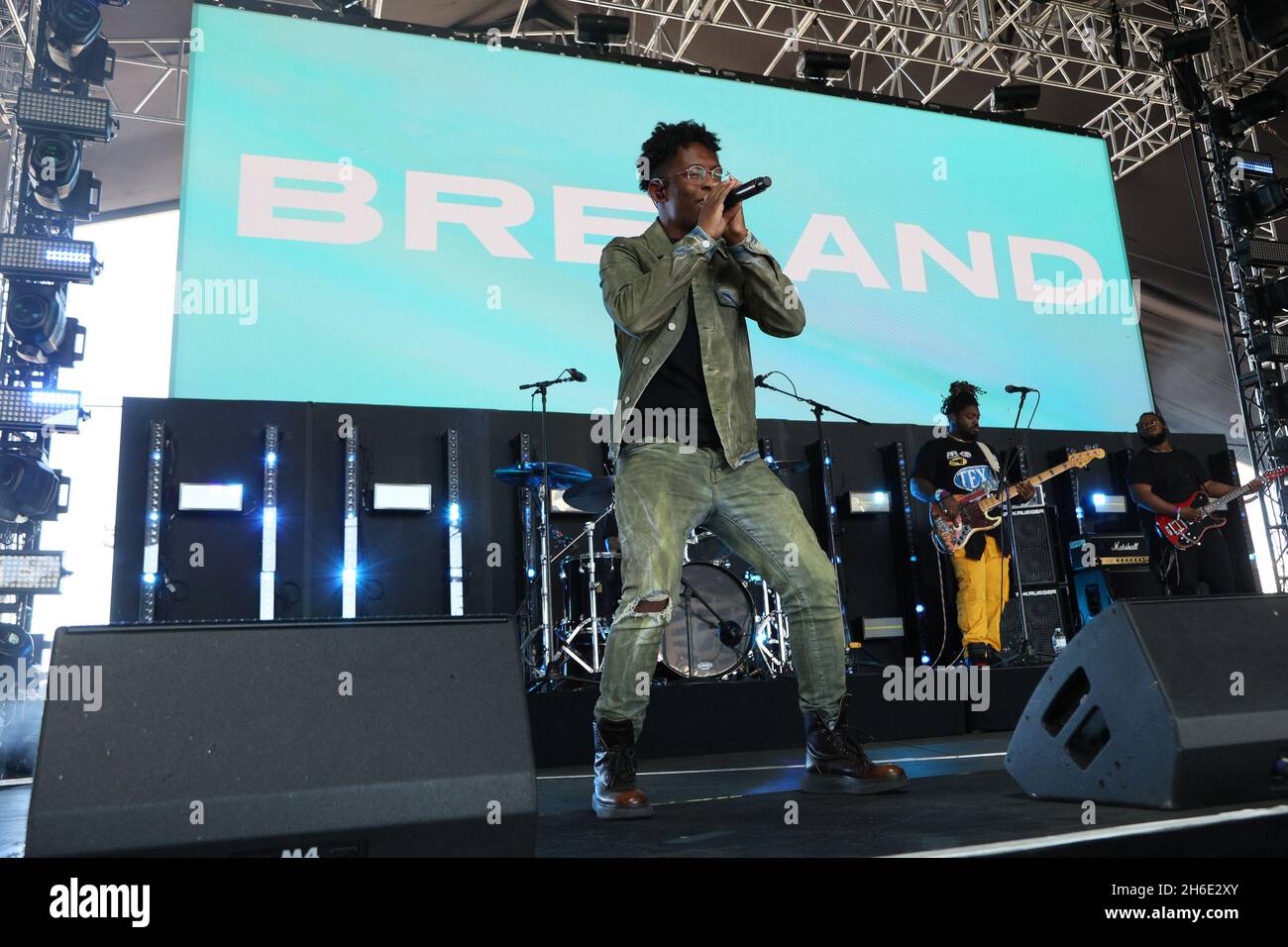 Las Vegas, United States. 15th Nov, 2021. Singer-songwriter Breland ...