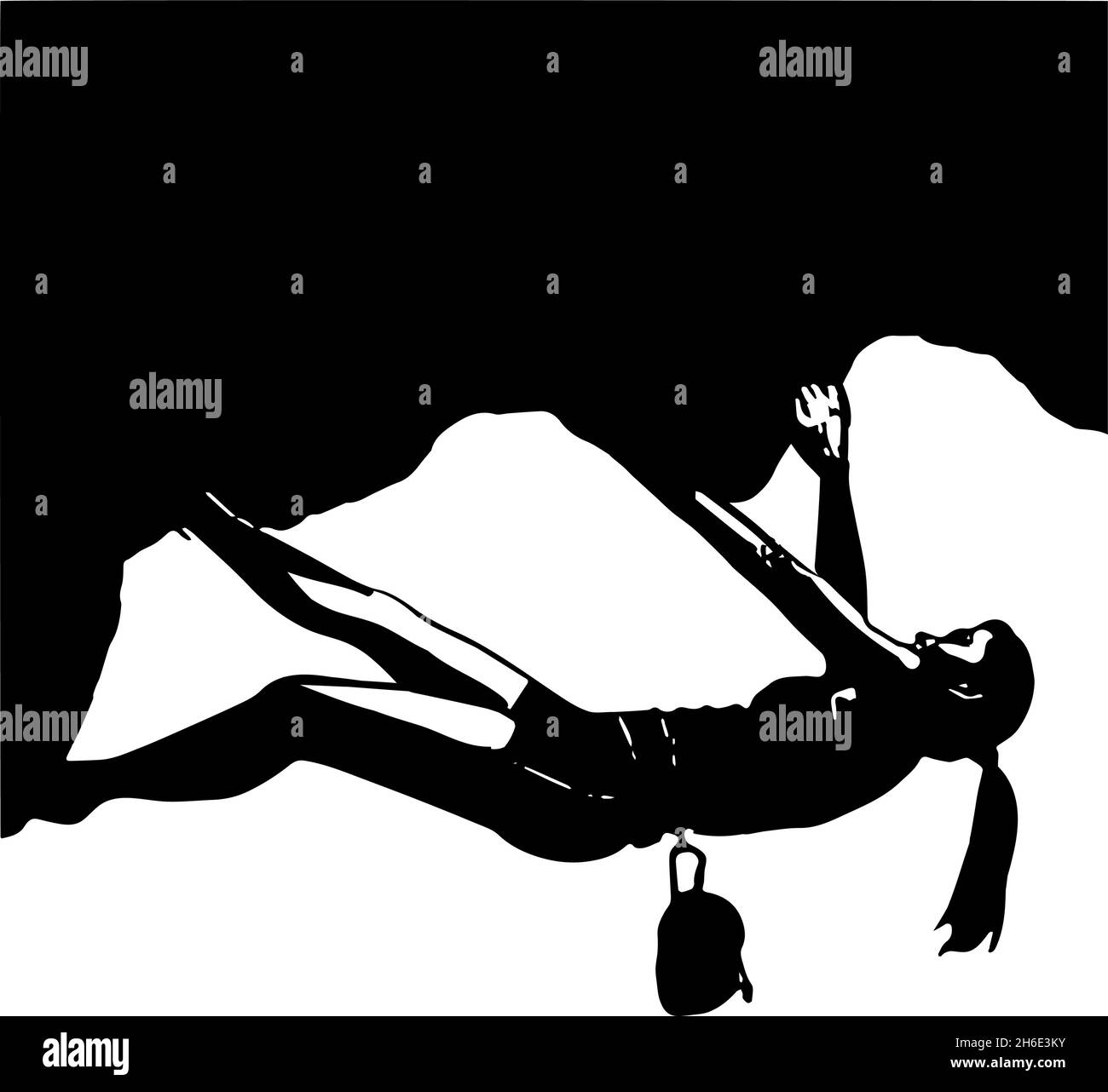 Overhanging cliff Stock Vector Images - Alamy