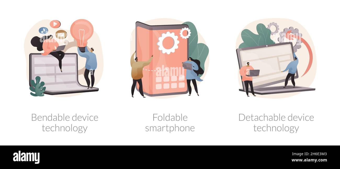 Next-generation electronics abstract concept vector illustrations Stock ...