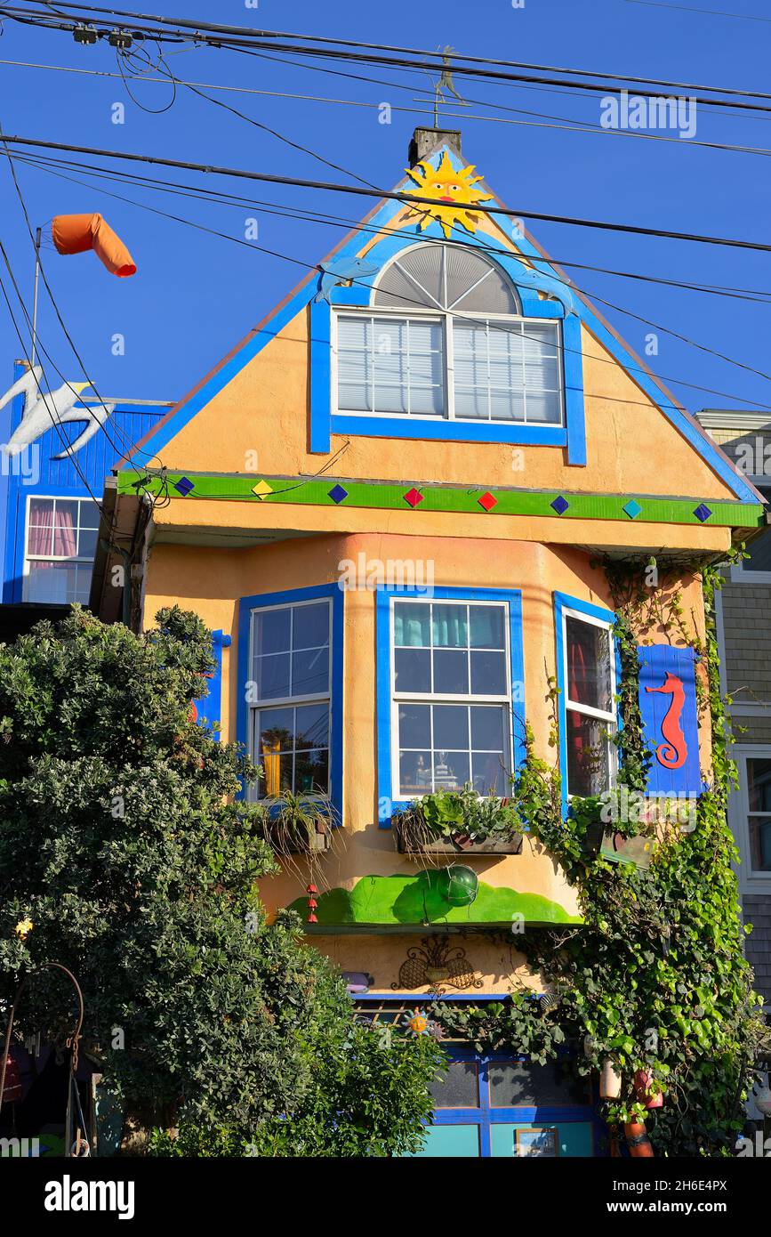 Scenic california lifestyle in the Outer Sunset, San Francisco CA Stock ...