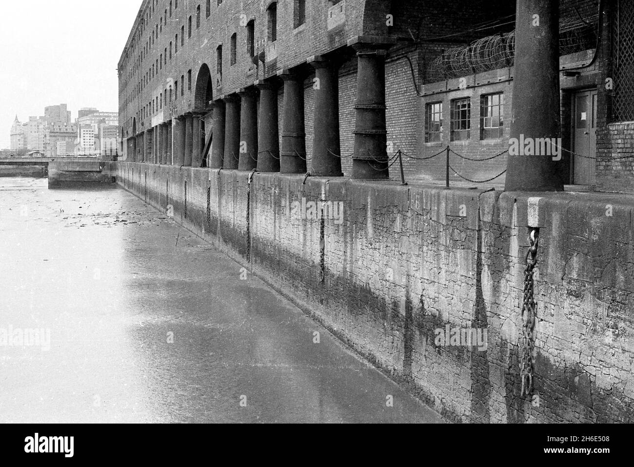 Albert Dock, Liverpool, 1974, photographed before the renovation of the ...